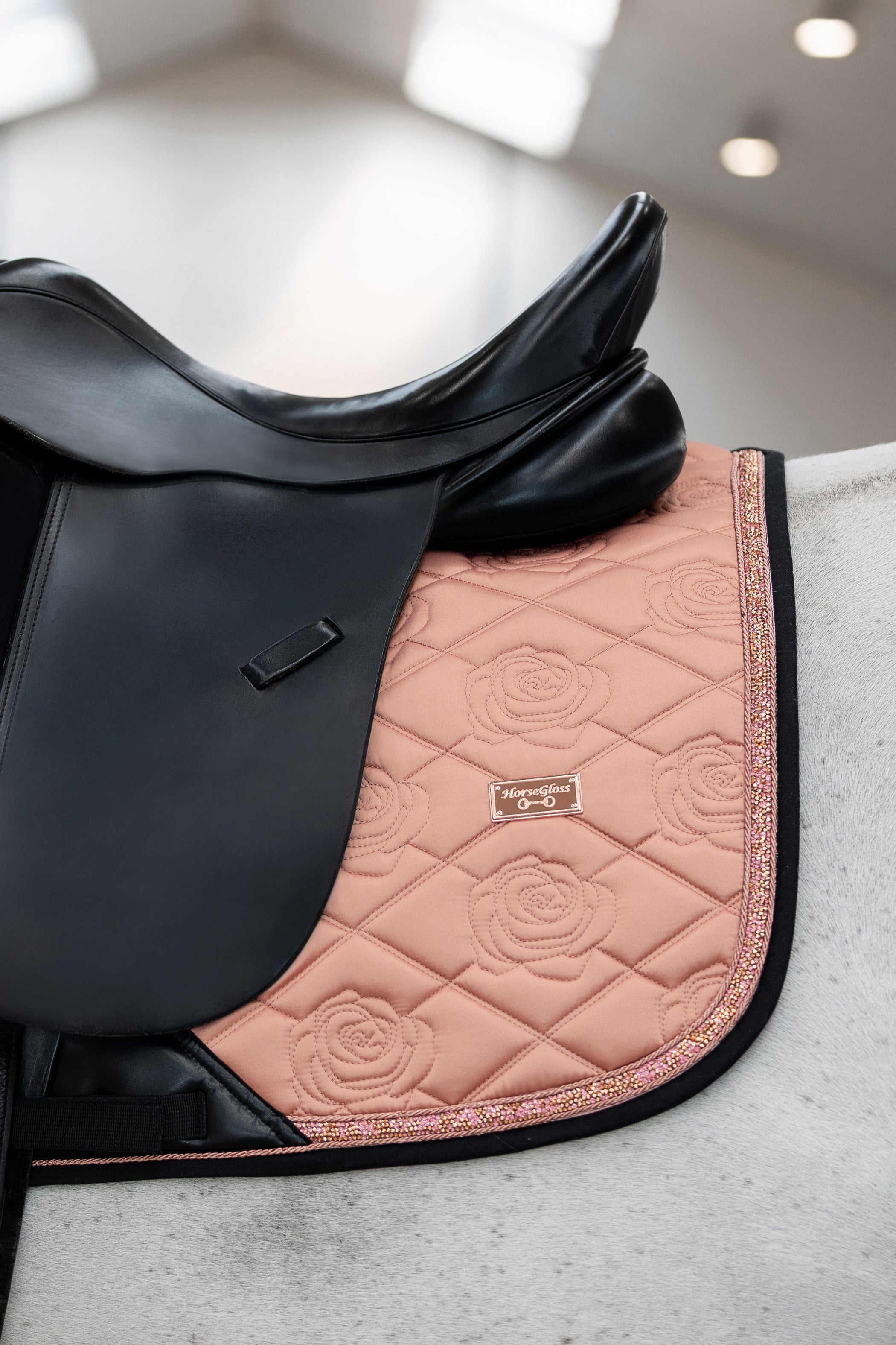 SERENA - DRESSAGE SADDLE PAD | ROSE GOLD – HorseGloss