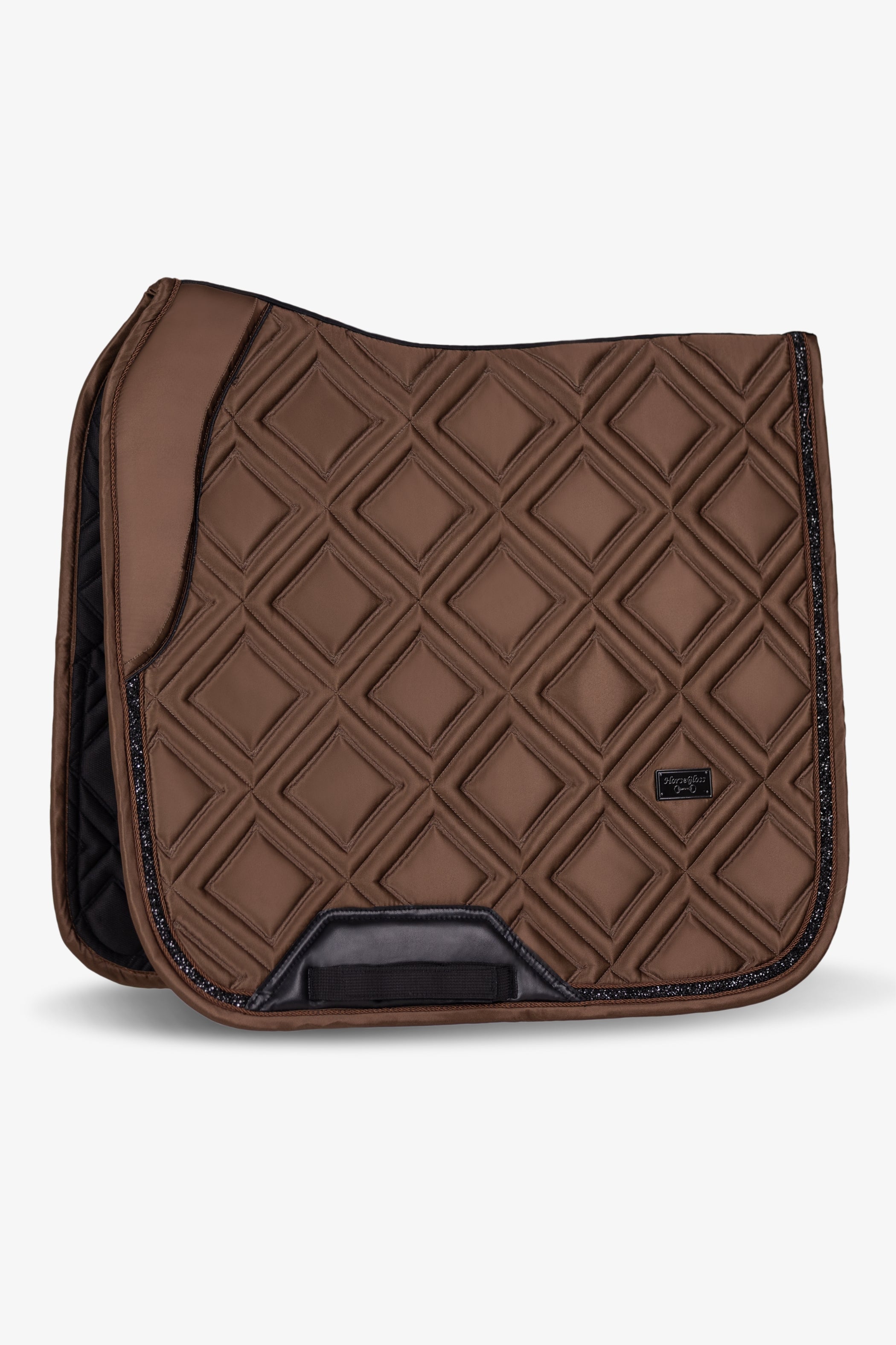 CELINE - DRESSAGE SADDLE PAD | MOCHA LATTE – HorseGloss